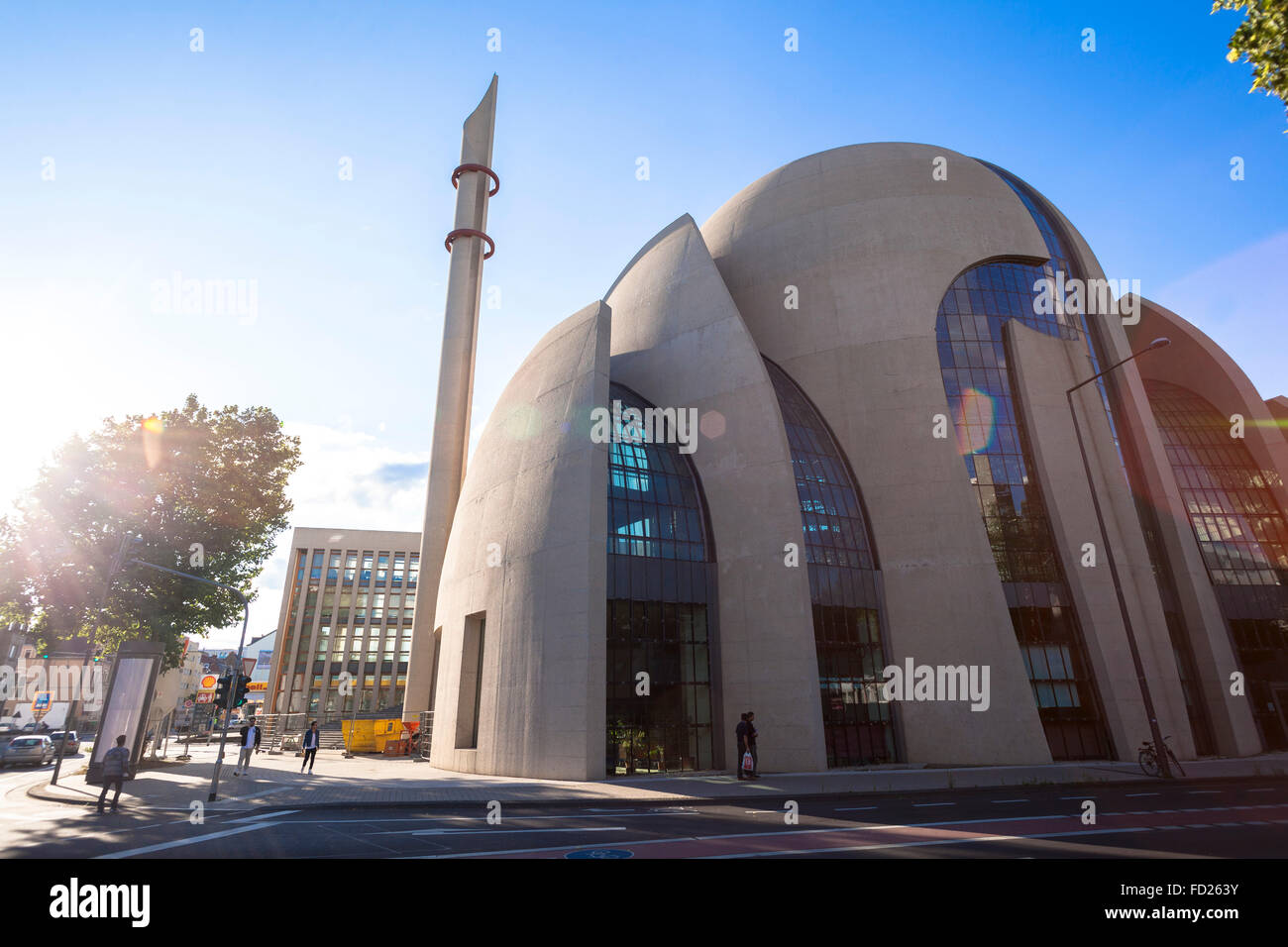Europe, Germany, North Rhine-Westphalia, Cologne, the DITIB mosque of ...