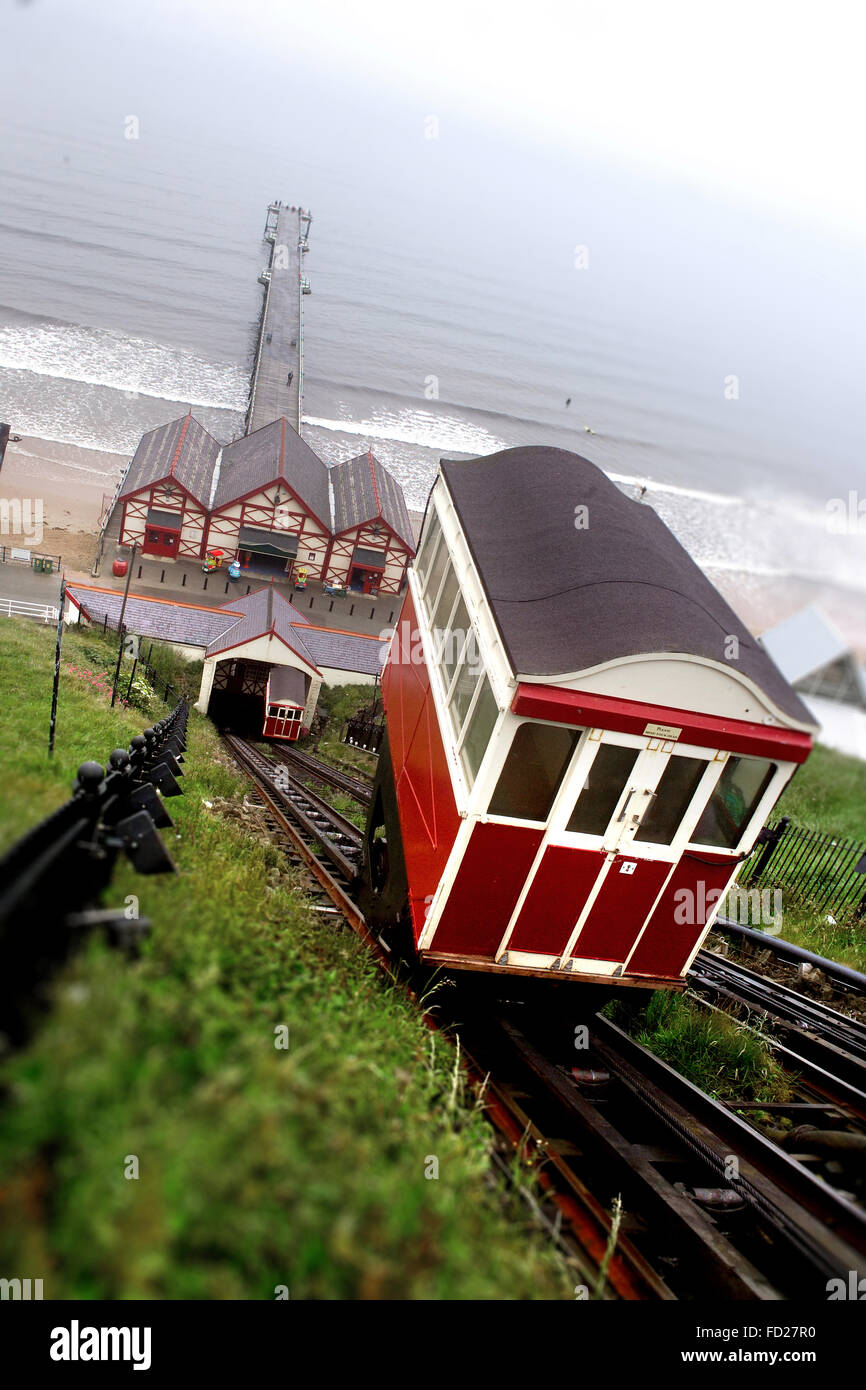 Saltburn cliff lift Stock Photo - Alamy