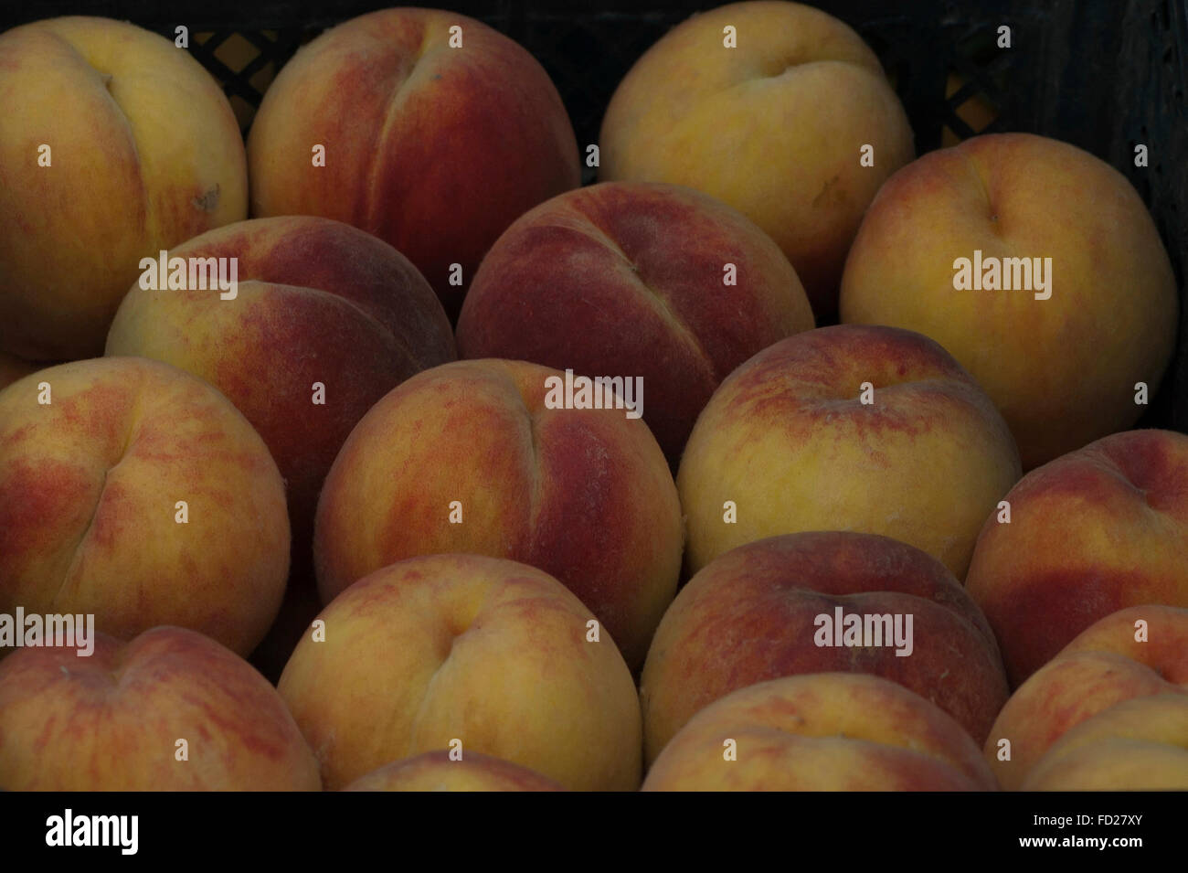 Collection of fresh peach fruits Stock Photo - Alamy