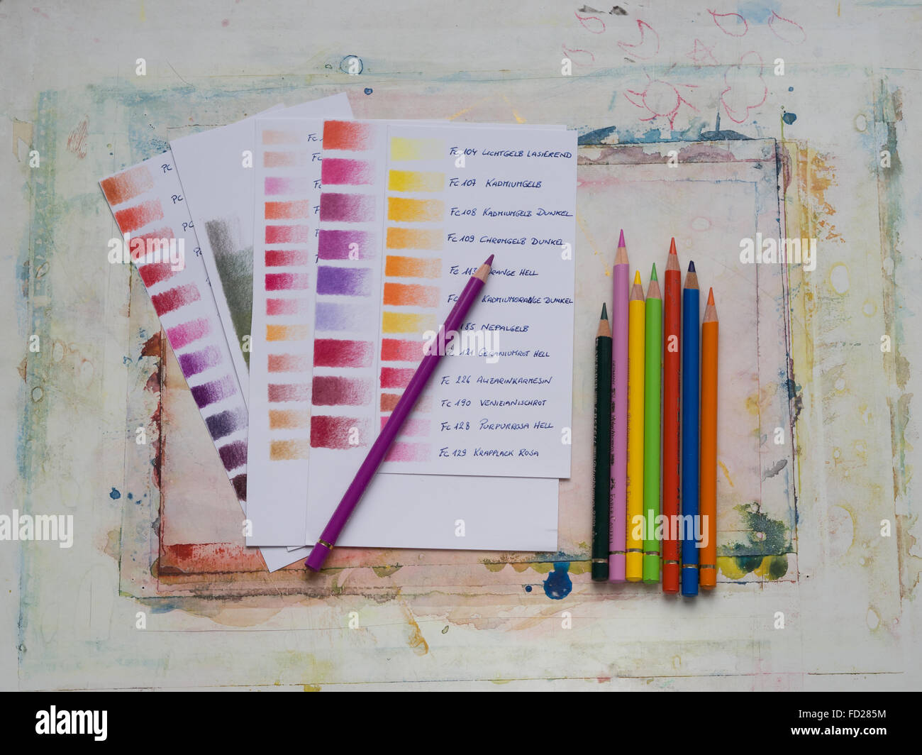 Color swatches hi-res stock photography and images - Alamy