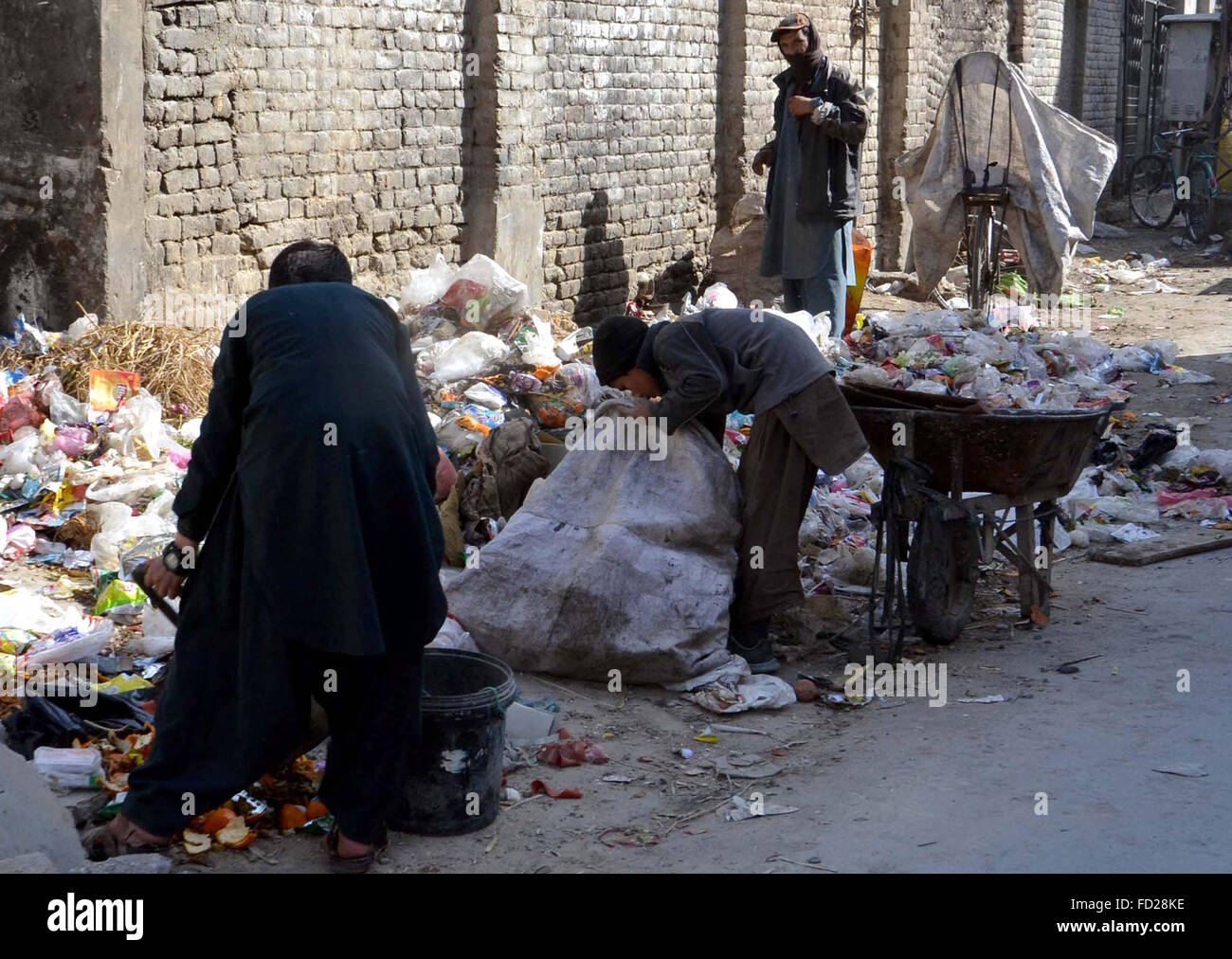 Garbage collectors are searching for useful things at heap littered ...