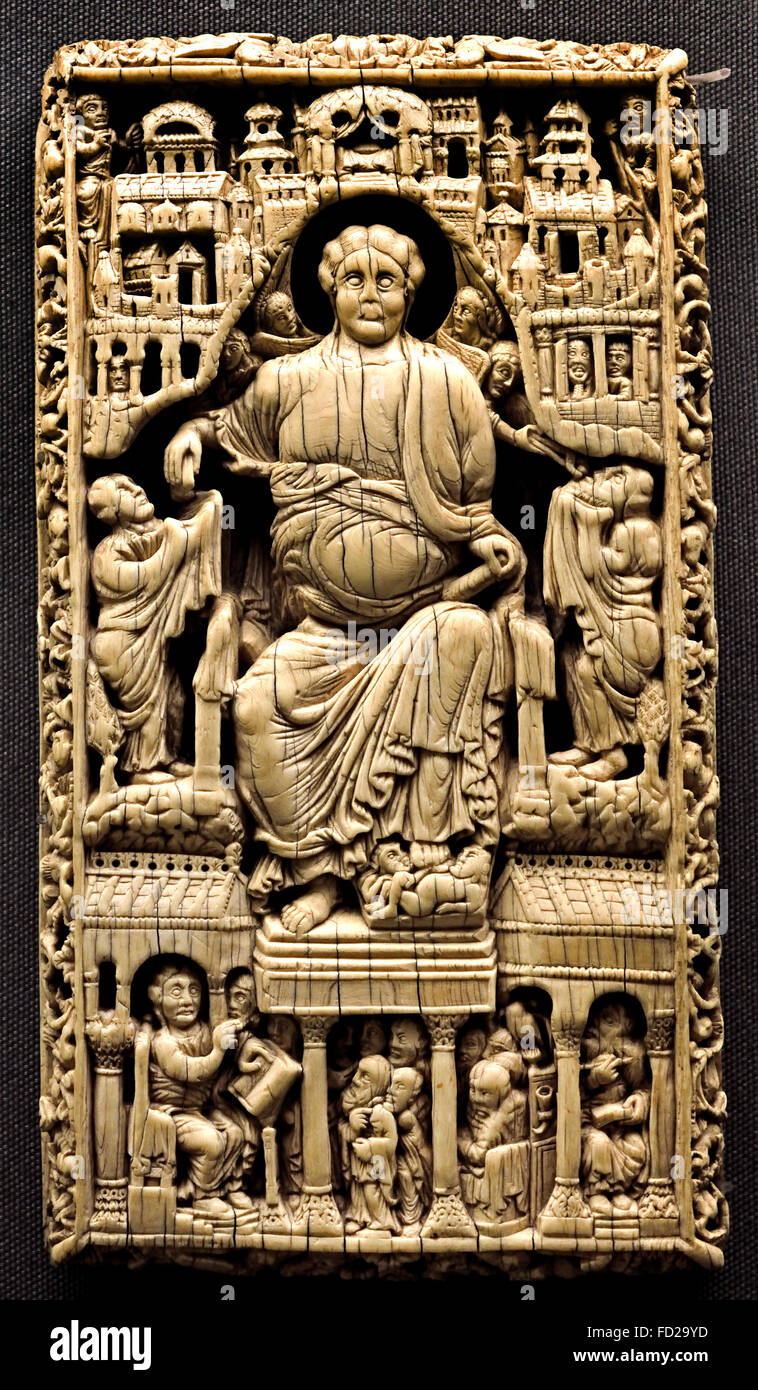 Isaiah's Vision Middle Rhine11th Century ivory book binding plate ...