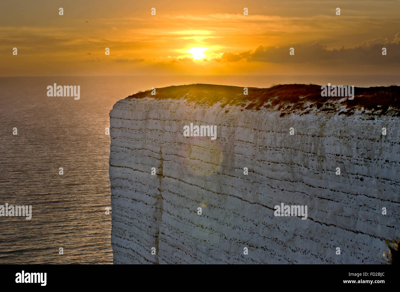 Beachy Head at Sunset Stock Photo - Alamy