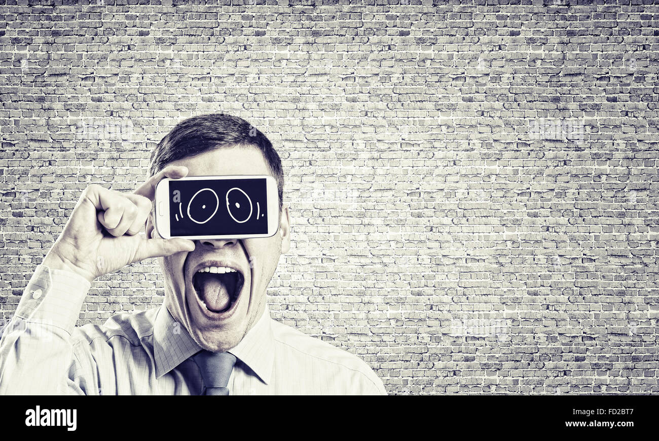 Mobile phone call hiding hi-res stock photography and images - Alamy