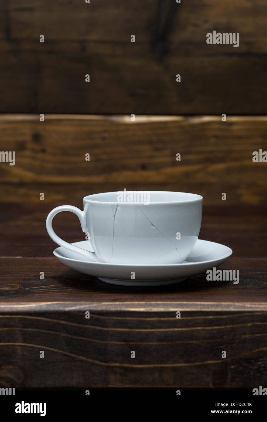 Broken coffee cup Stock Photo - Alamy