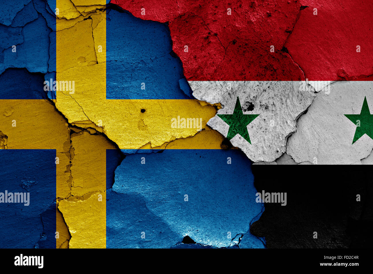 Swedish flag migrants hi-res stock photography and images - Alamy