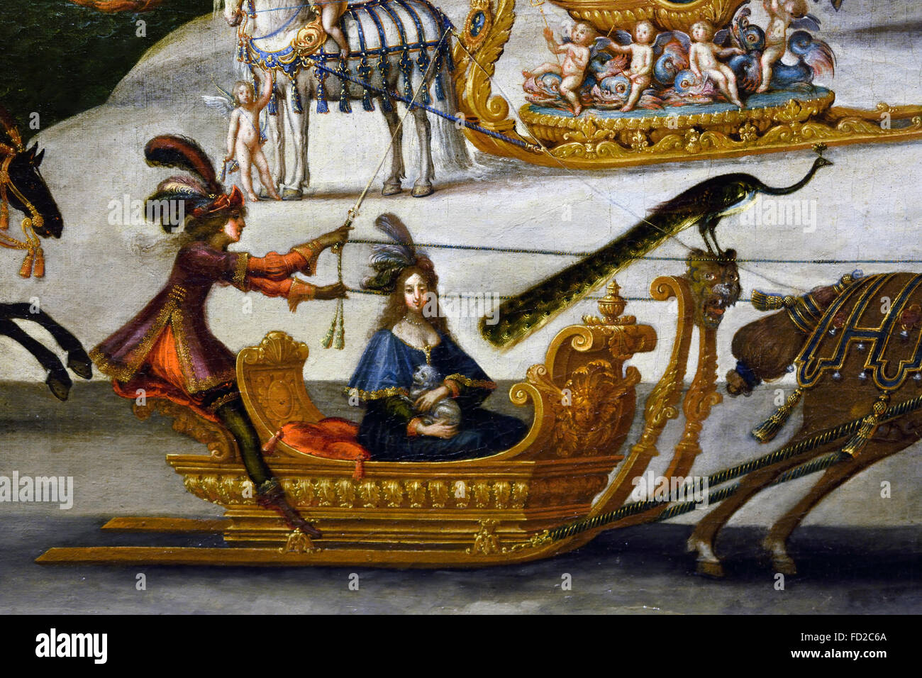 Claude Deruet (1588-1660) The fourth canvas, Water (or "Winter") shows ...