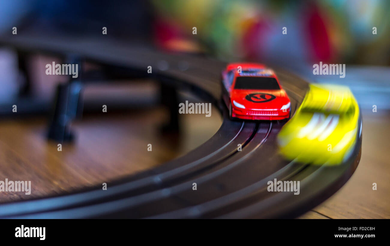 Red race car toy hi-res stock photography and images - Alamy