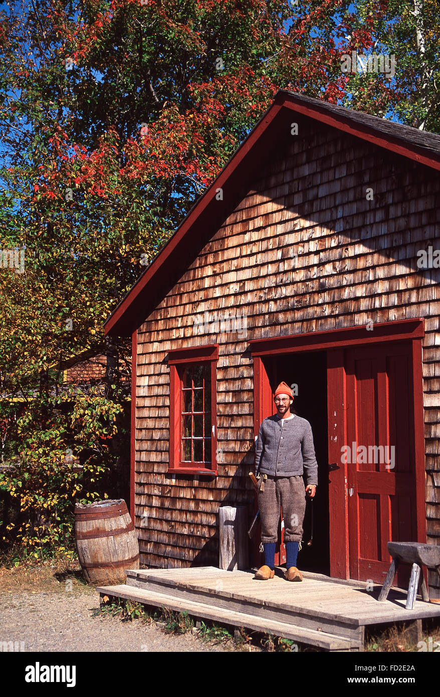A costumed role player,Acadian Historical Village,Caraquet,New ...