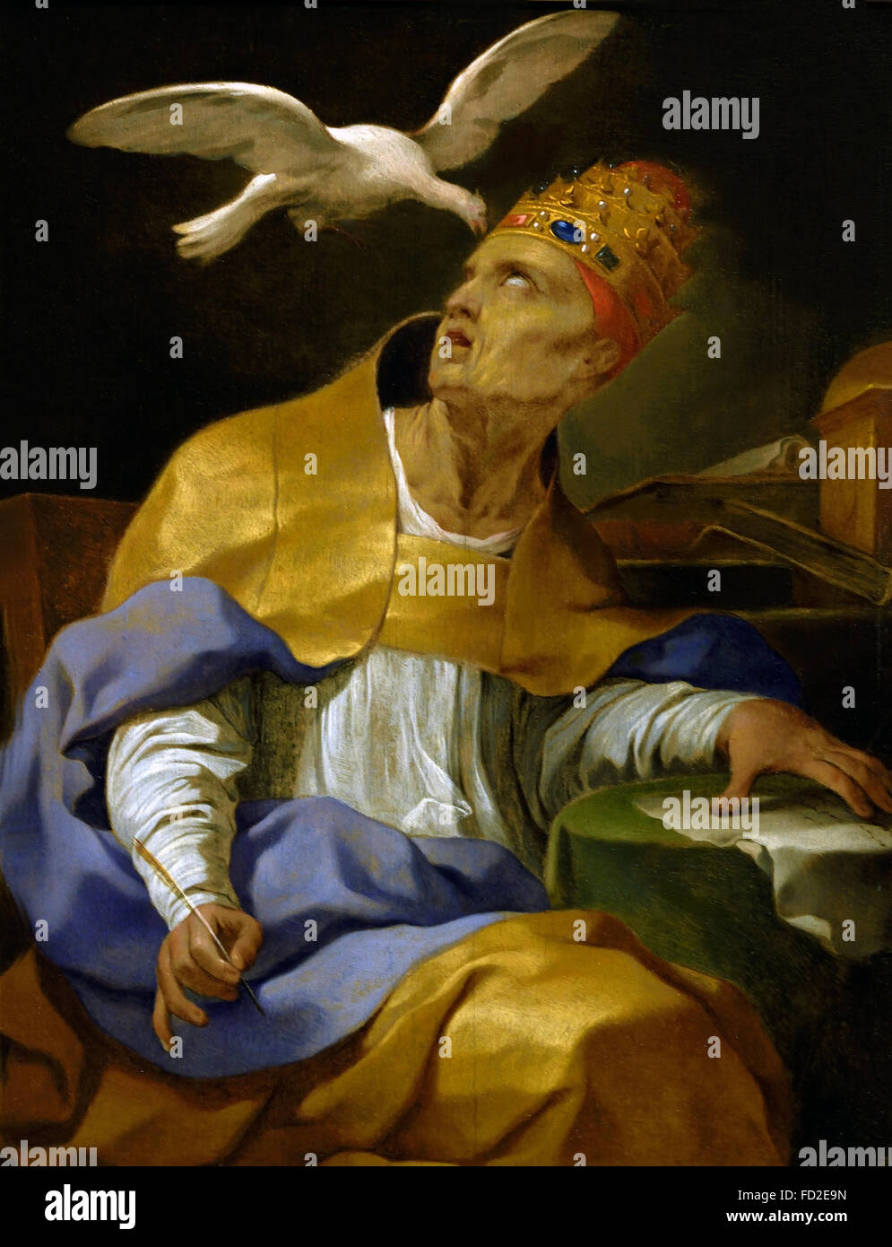 Gregory the great with dove hi-res stock photography and images - Alamy