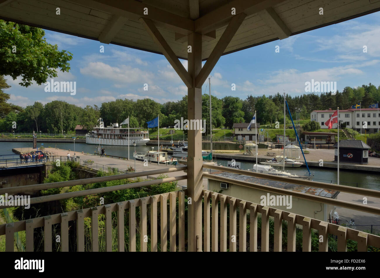 Trollhattan lock system. Gota Canal, Sweden Stock Photo - Alamy