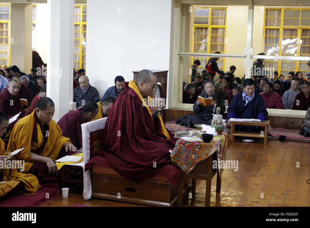 India. 27th Jan, 2016. Tibetan Prime Minister Dr. Lobsang Sangay ( 2nd ...