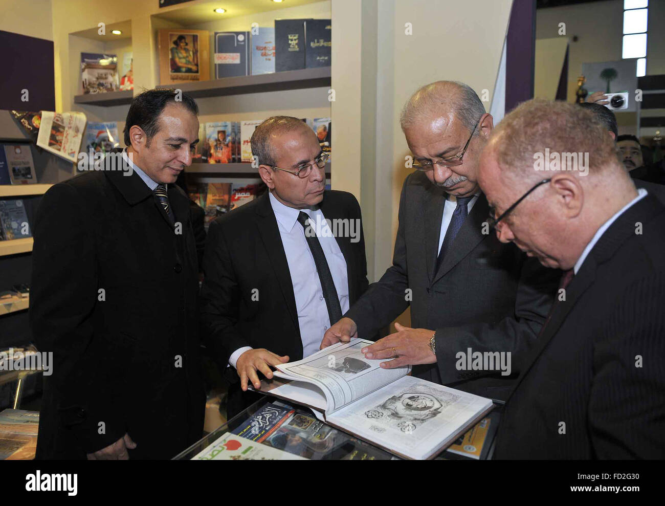 Cairo, Egypt. 27th Jan, 2016. Egyptian Prime Minister Sherif Ismail ...