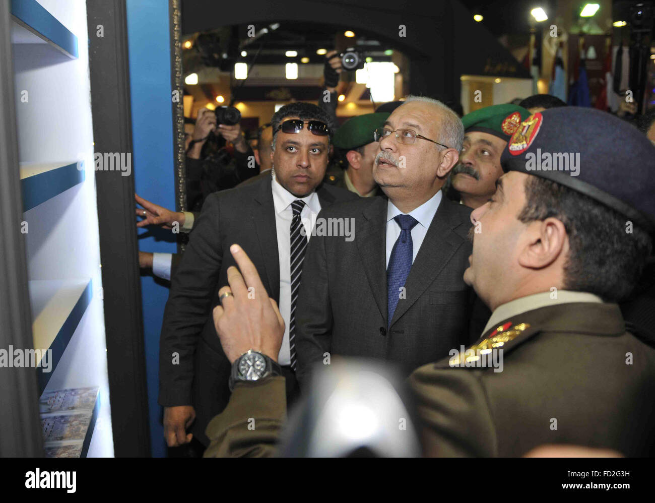 Cairo, Egypt. 27th Jan, 2016. Egyptian Prime Minister Sherif Ismail ...
