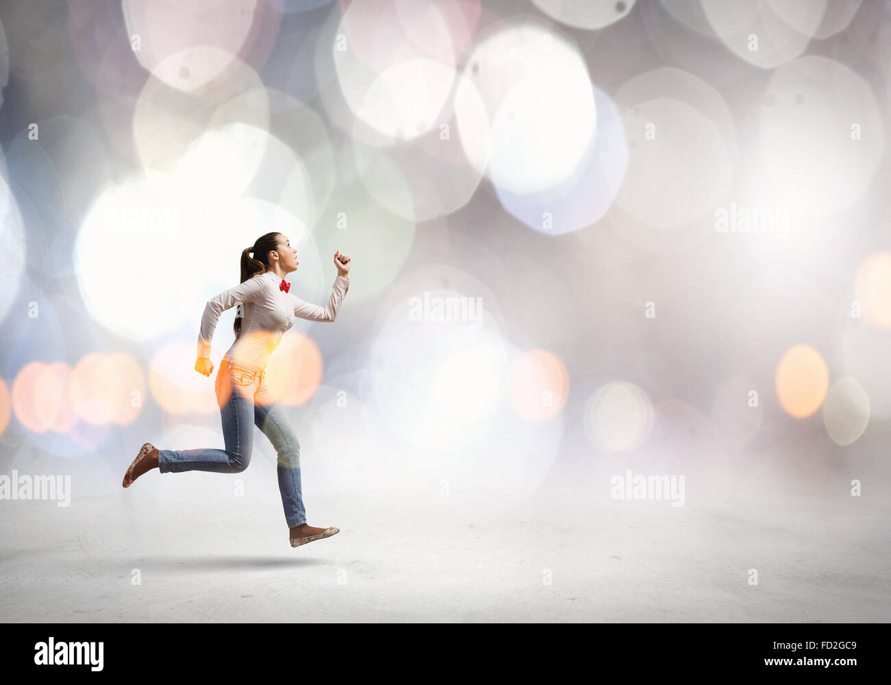 Executive in running pose hi-res stock photography and images - Alamy