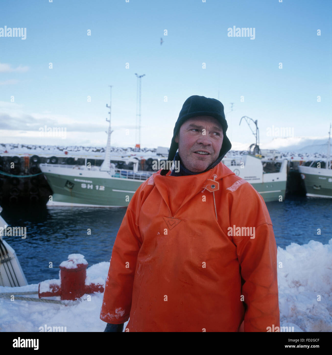 Cod and cold water prawn fishing in Grundarfjordur Iceland Stock Photo ...
