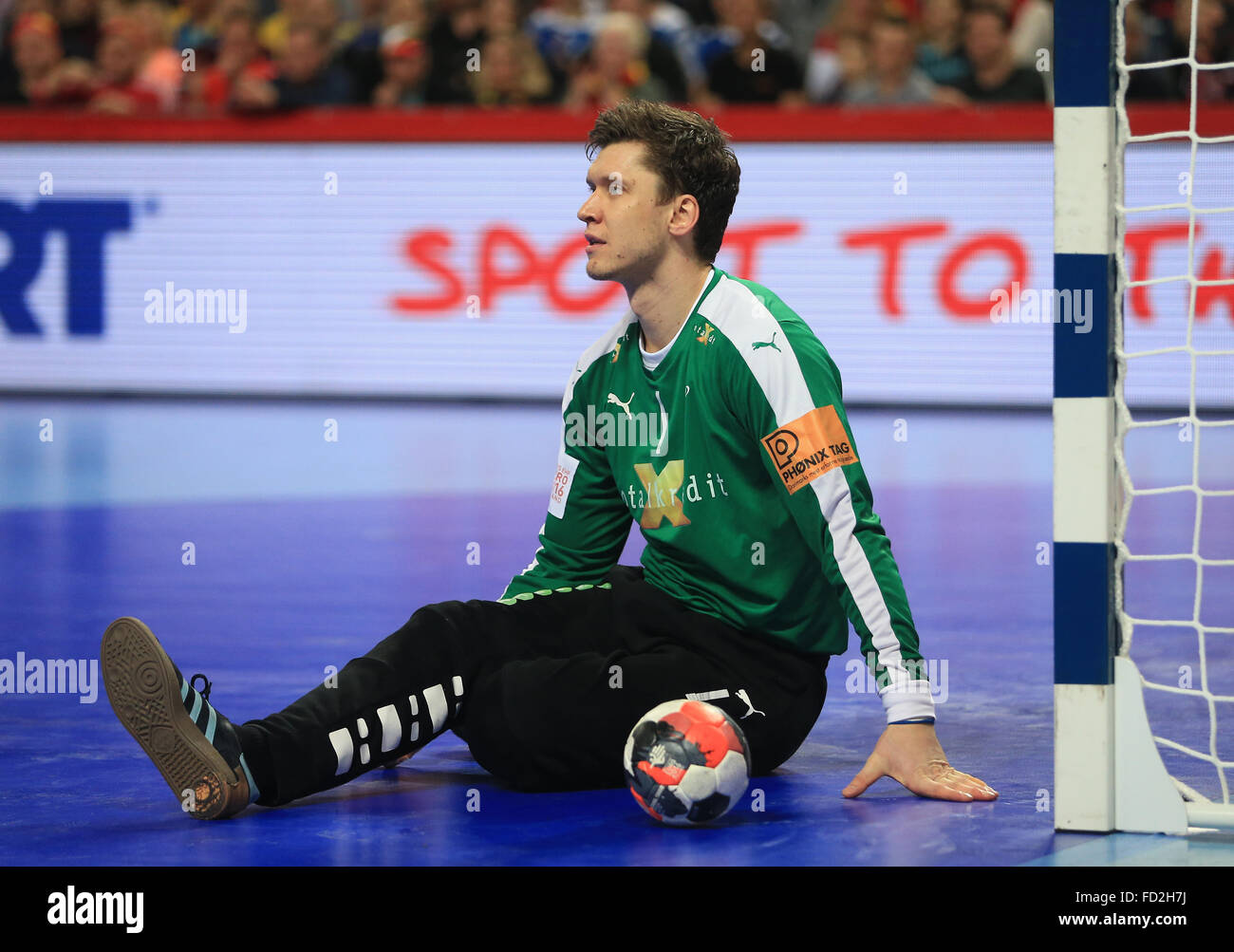 Wroclaw, Poland. 27th Jan, 2016. Denmark's Niklas Landin Jacobsen in ...