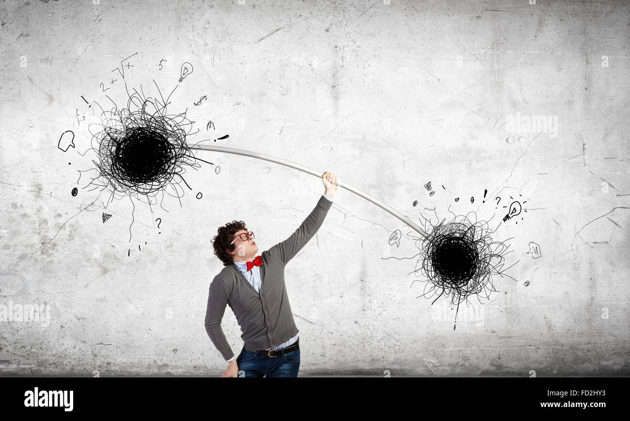 Man lifting barbell on hi-res stock photography and images - Alamy
