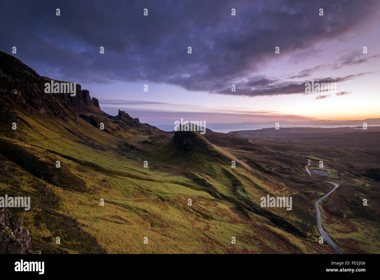 Dramatic Winter Morning At The Quiraing Isle Of Skye Scotland Uk Stock