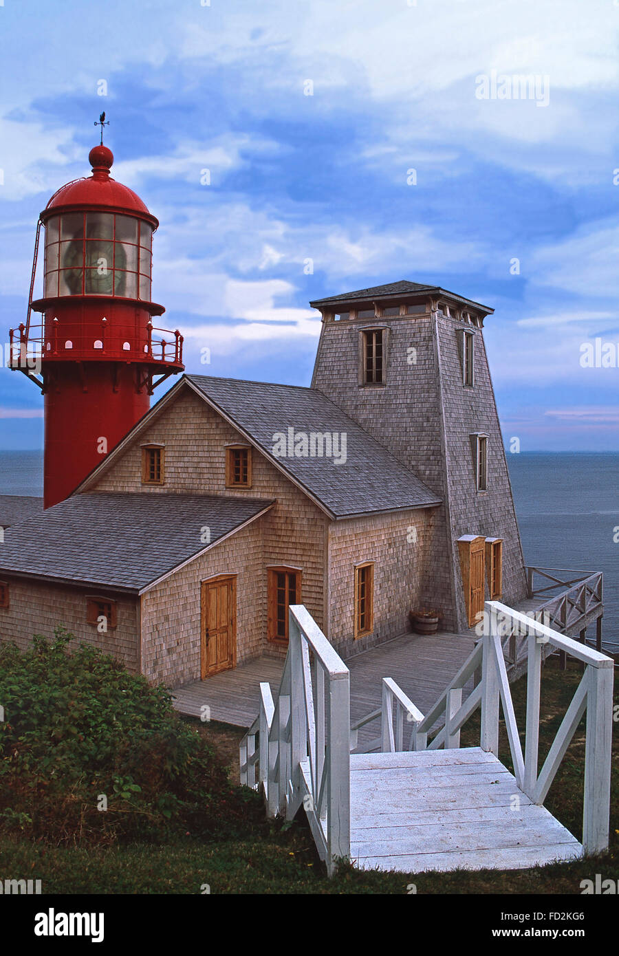 Point--a-la-Ronommee Lighthouse,Gaspe Peninsula,Quebec Stock Photo - Alamy