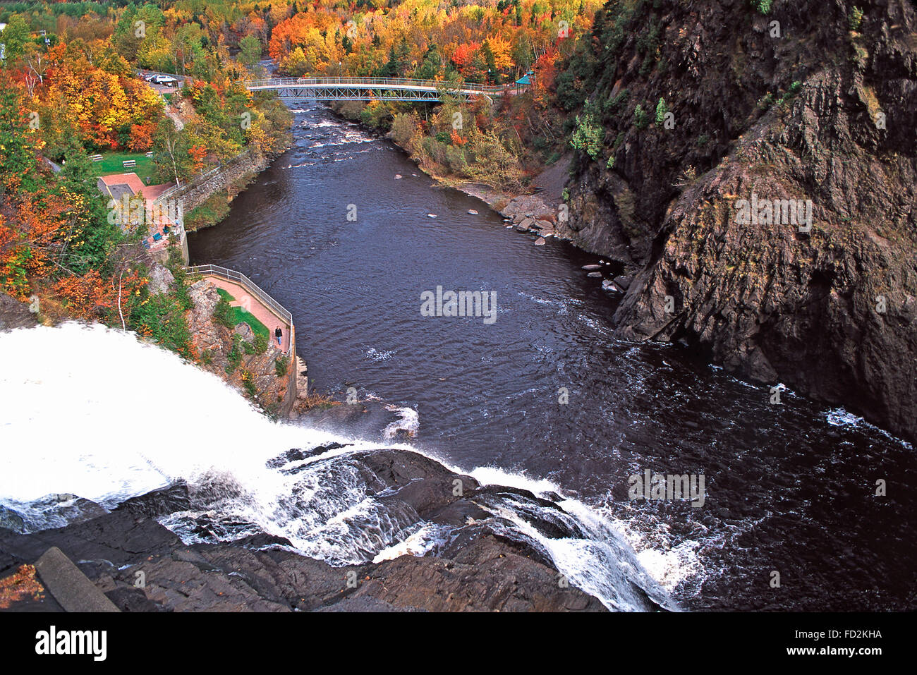 Riviere-du-Loop Falls,Gaspe Peninsula,Quebec Stock Photo - Alamy