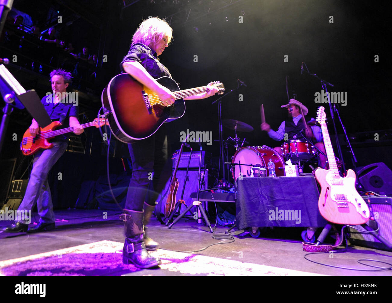 The US singer/songwriter Lucinda Williams performing on her 63rd ...