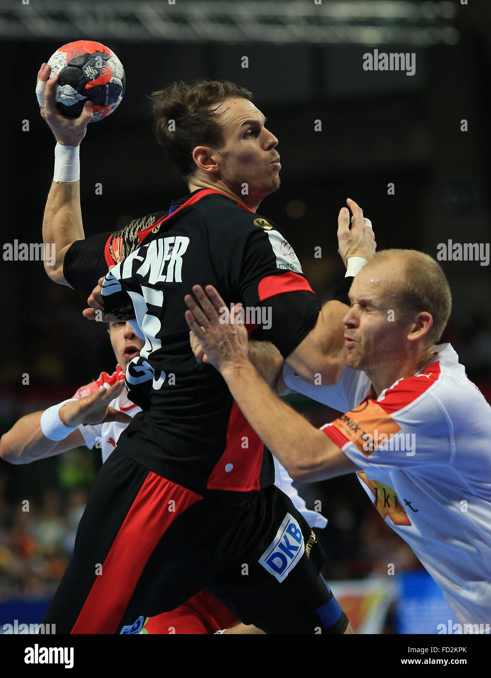 Wroclaw, Poland. 27th Jan, 2016. Germany's Kai Häfner in action during ...