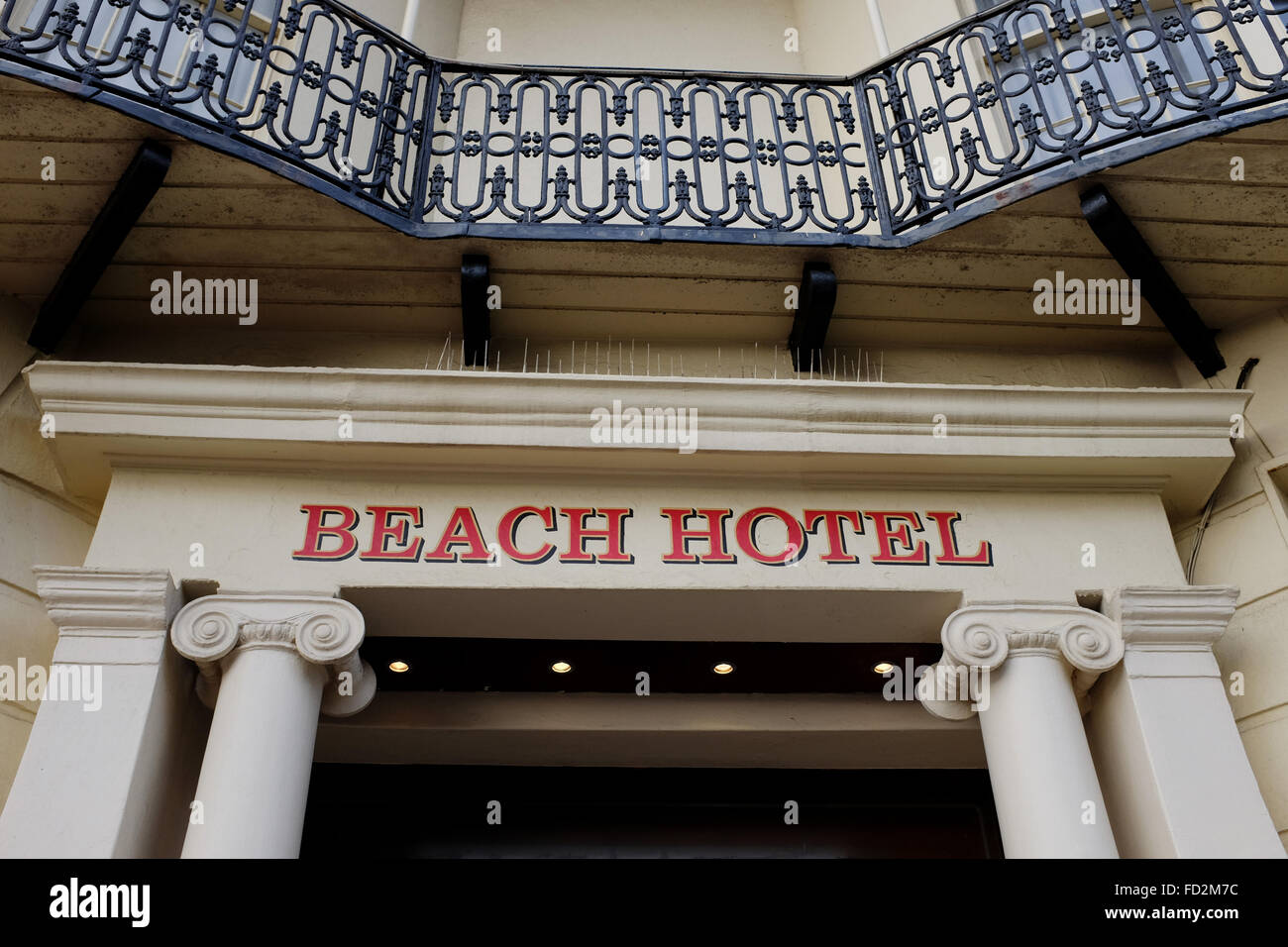 The Beach Hotel in Regency Square Brighton UK Stock Photo - Alamy
