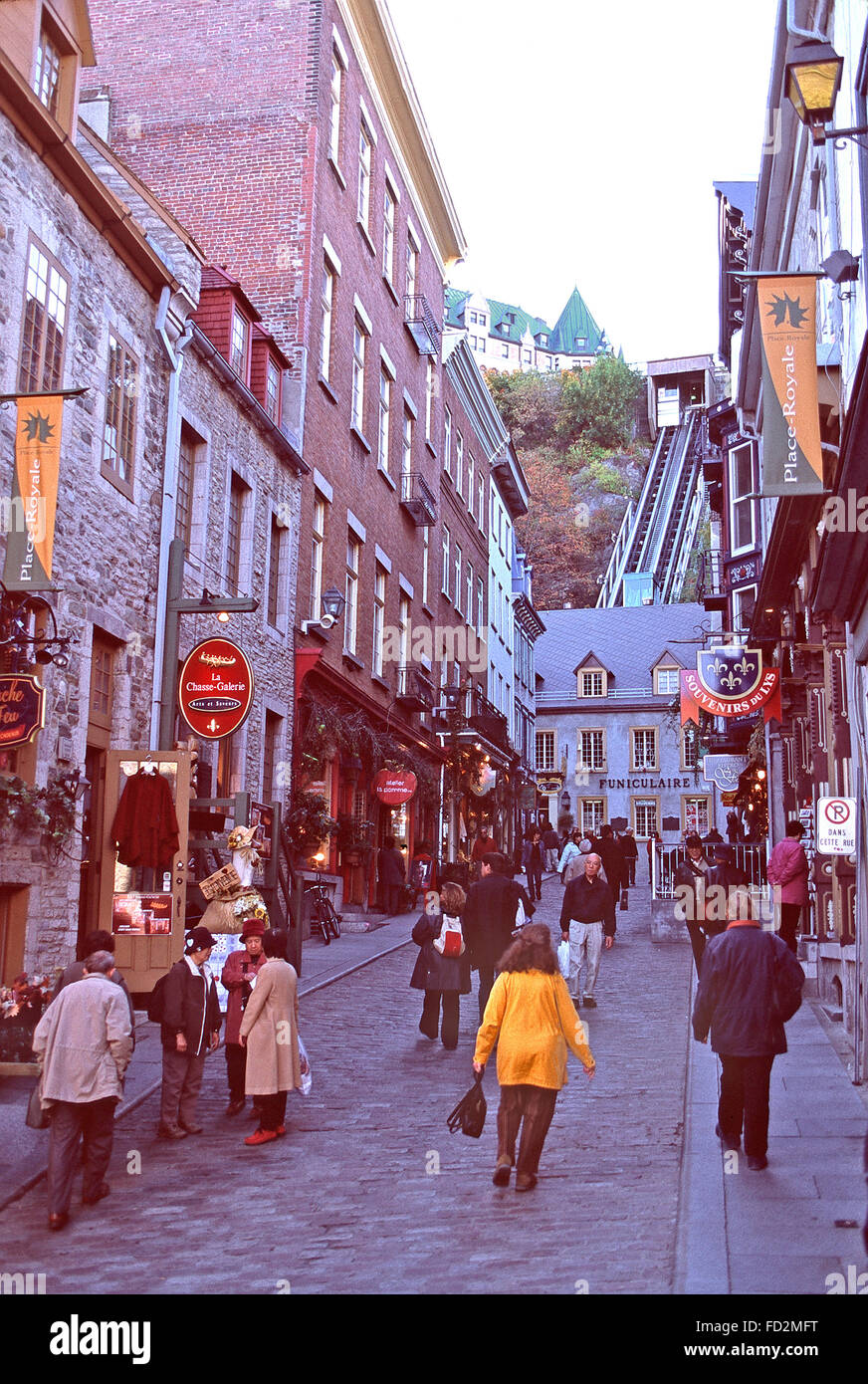 Petit Champlain,Quebec City Stock Photo - Alamy