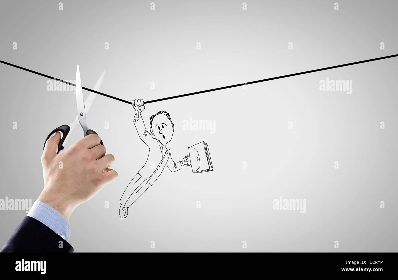 Cutting rope danger hi-res stock photography and images - Alamy