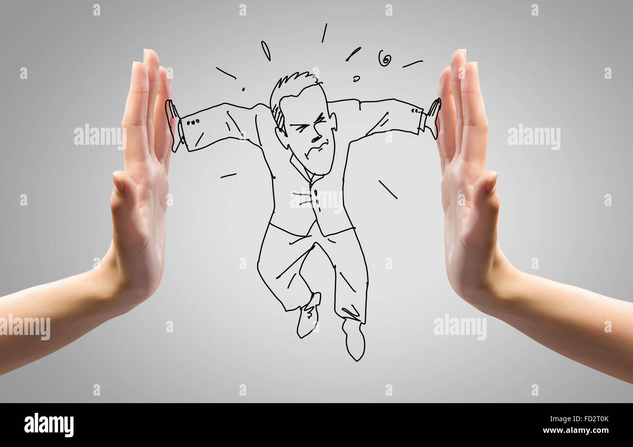 Running away scared human hi-res stock photography and images - Alamy