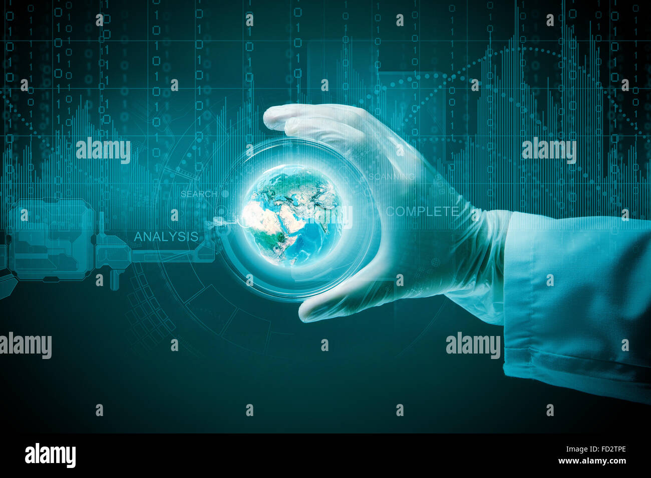 Close up of scientist hand holding glass dish. Elements of this image ...