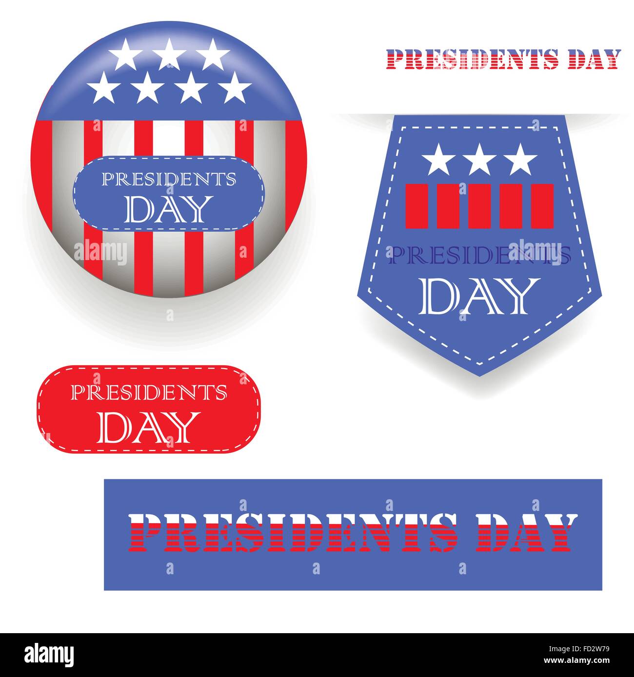 Presidents Day Icons Stock Vector Image & Art - Alamy