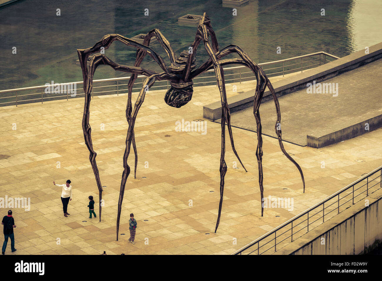 Spider in Guggenheim Museum, Bilbao, Basque Country, Spain Stock Photo ...