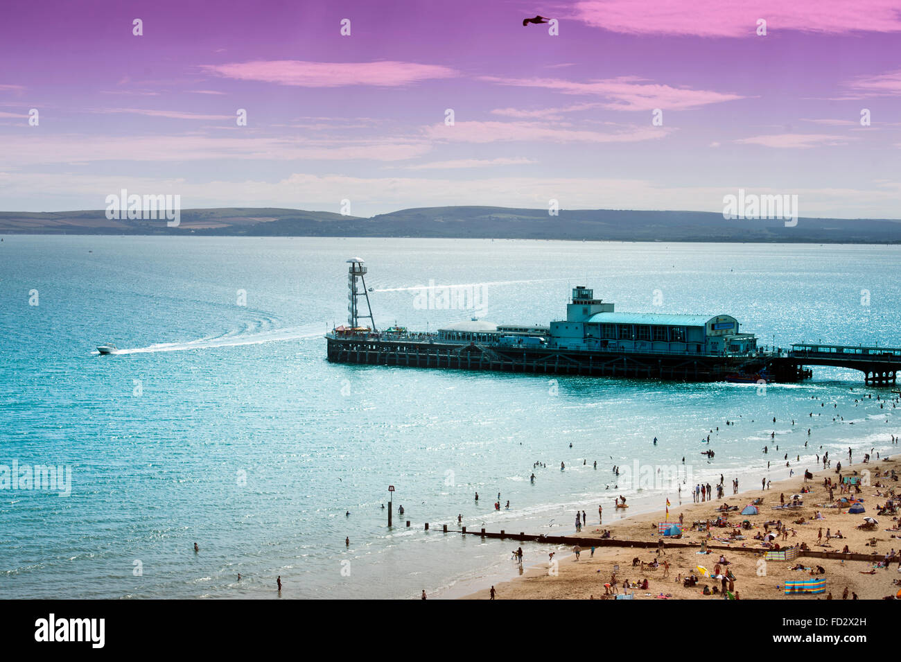 Bournemouth pier boat hi-res stock photography and images - Alamy