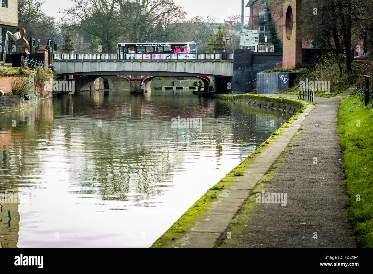 The River Soar at West Bridge, Leicester Stock Photo - Alamy