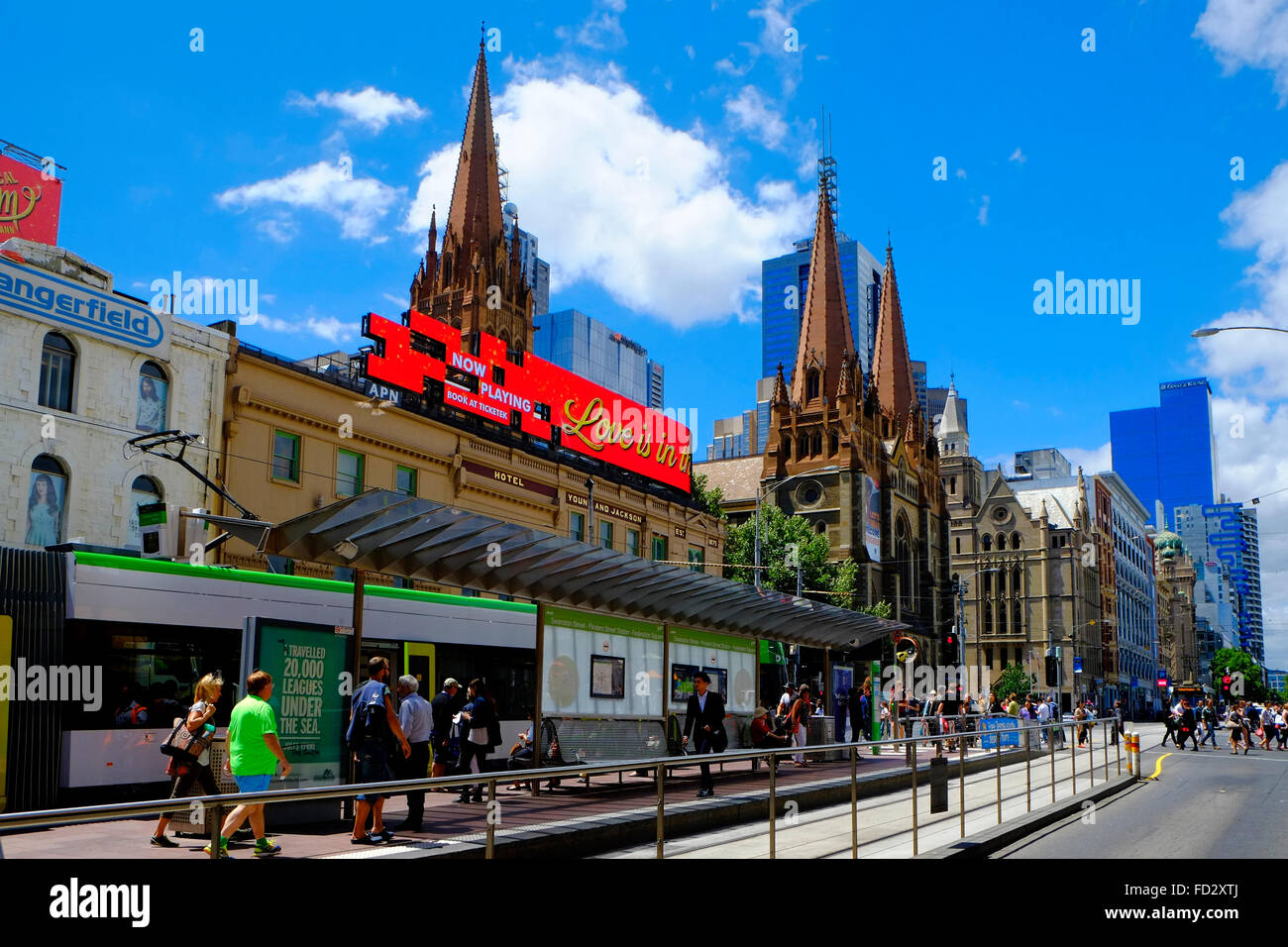 Flinders Street Melbourne Australia Victoria Coastal Capital Stock ... Flinders Street Melbourne Australia Victoria Coastal Capital Stock ...