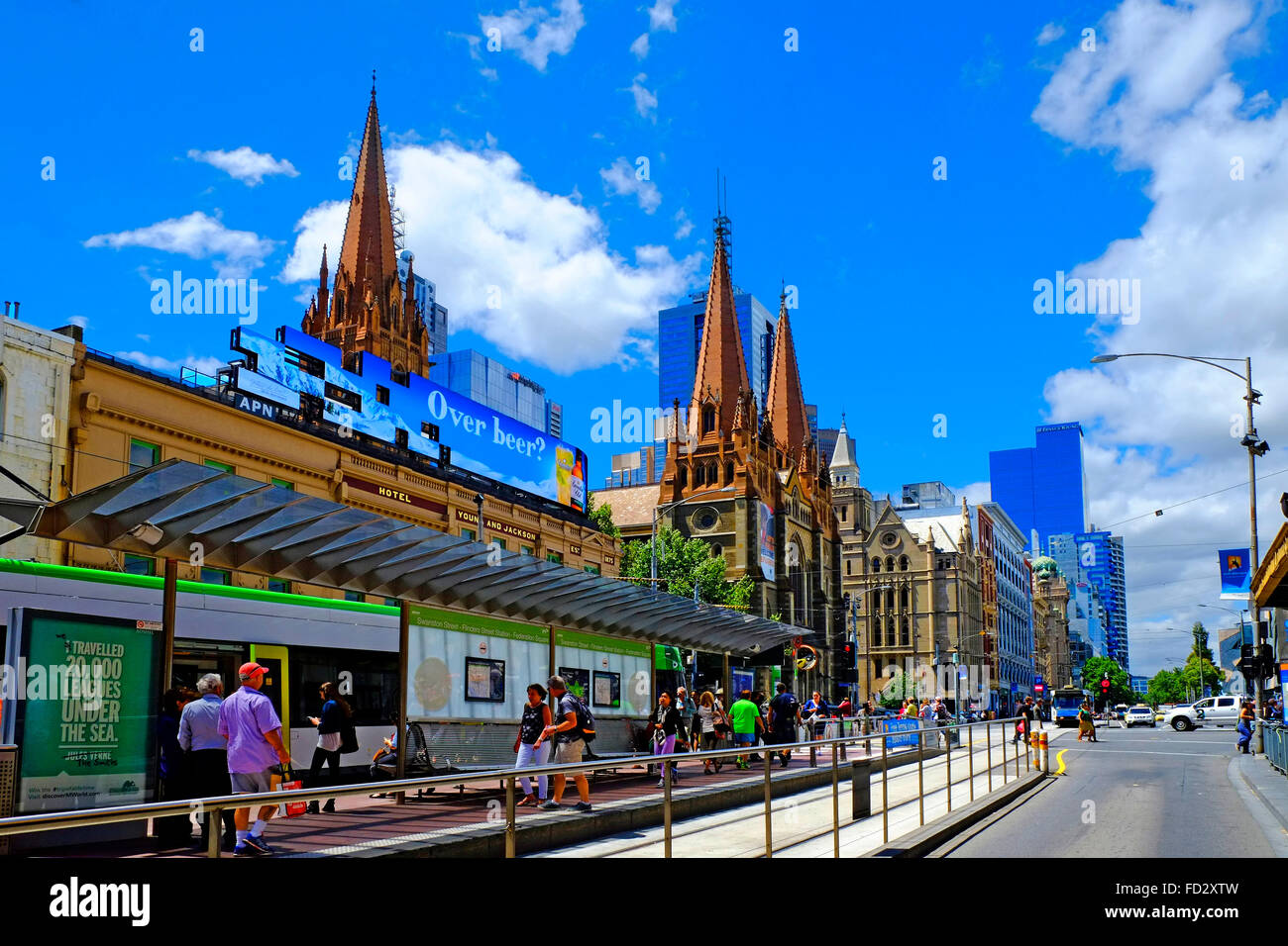 Flinders Street Melbourne Australia Victoria Coastal Capital Stock ... Flinders Street Melbourne Australia Victoria Coastal Capital Stock ...