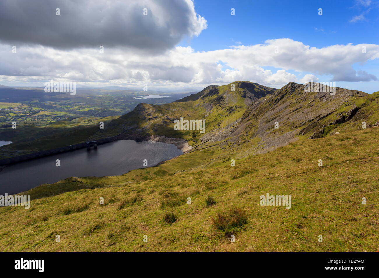 Sitting below the summits of Moelwyn Mawr and moelwyn Bach is Llyn ...