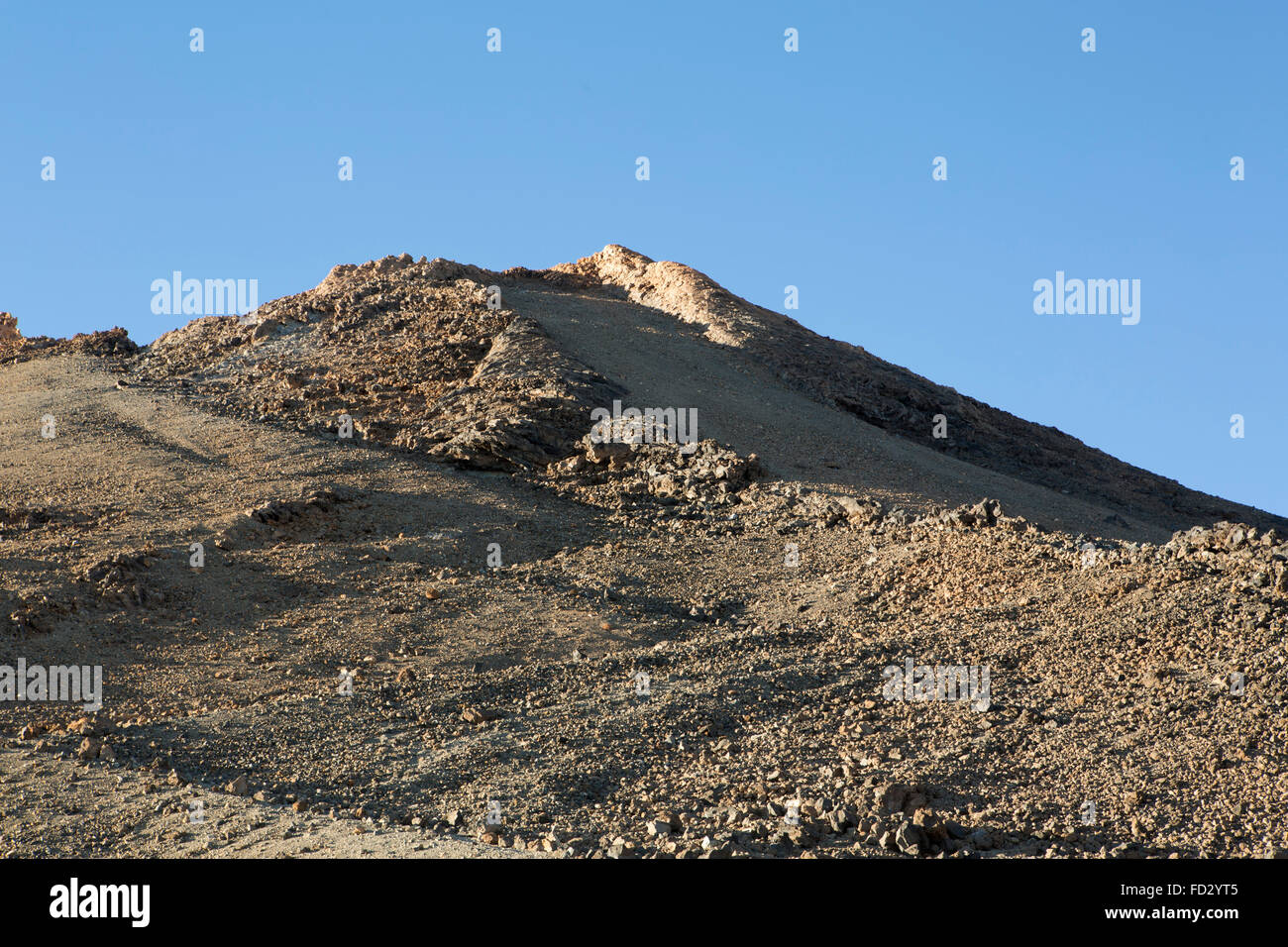Volcanic rock on the slope of Mount Teide in Teide National Park on ...