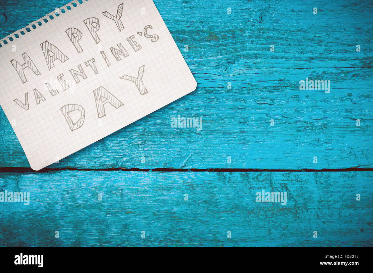 Note Happy Valentine's Day Stock Photo - Alamy