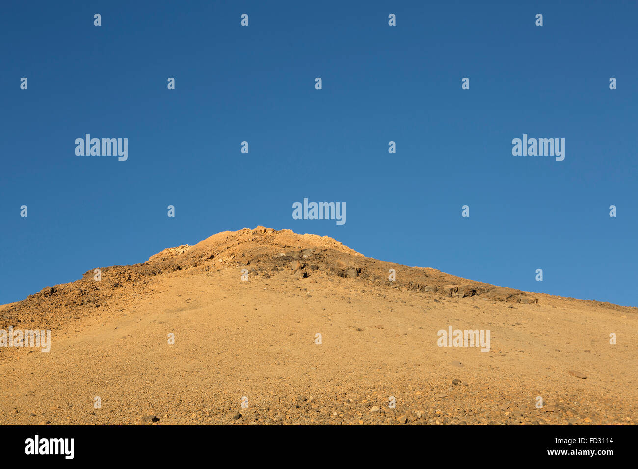 Volcanic rock on the slope of Mount Teide in Teide National Park on ...