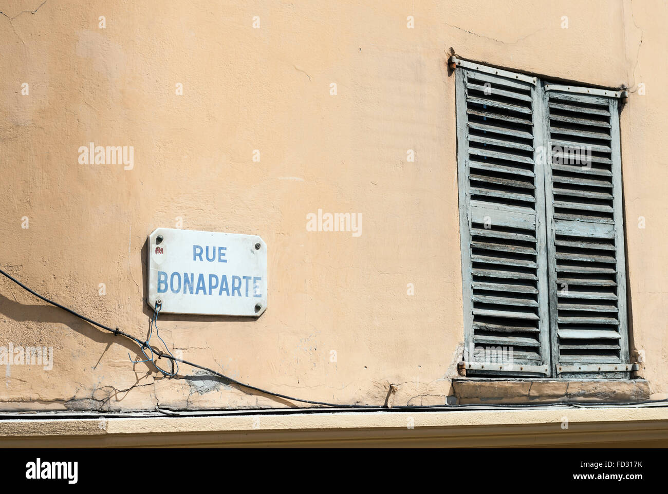 Street sign. Nice, France Stock Photo - Alamy