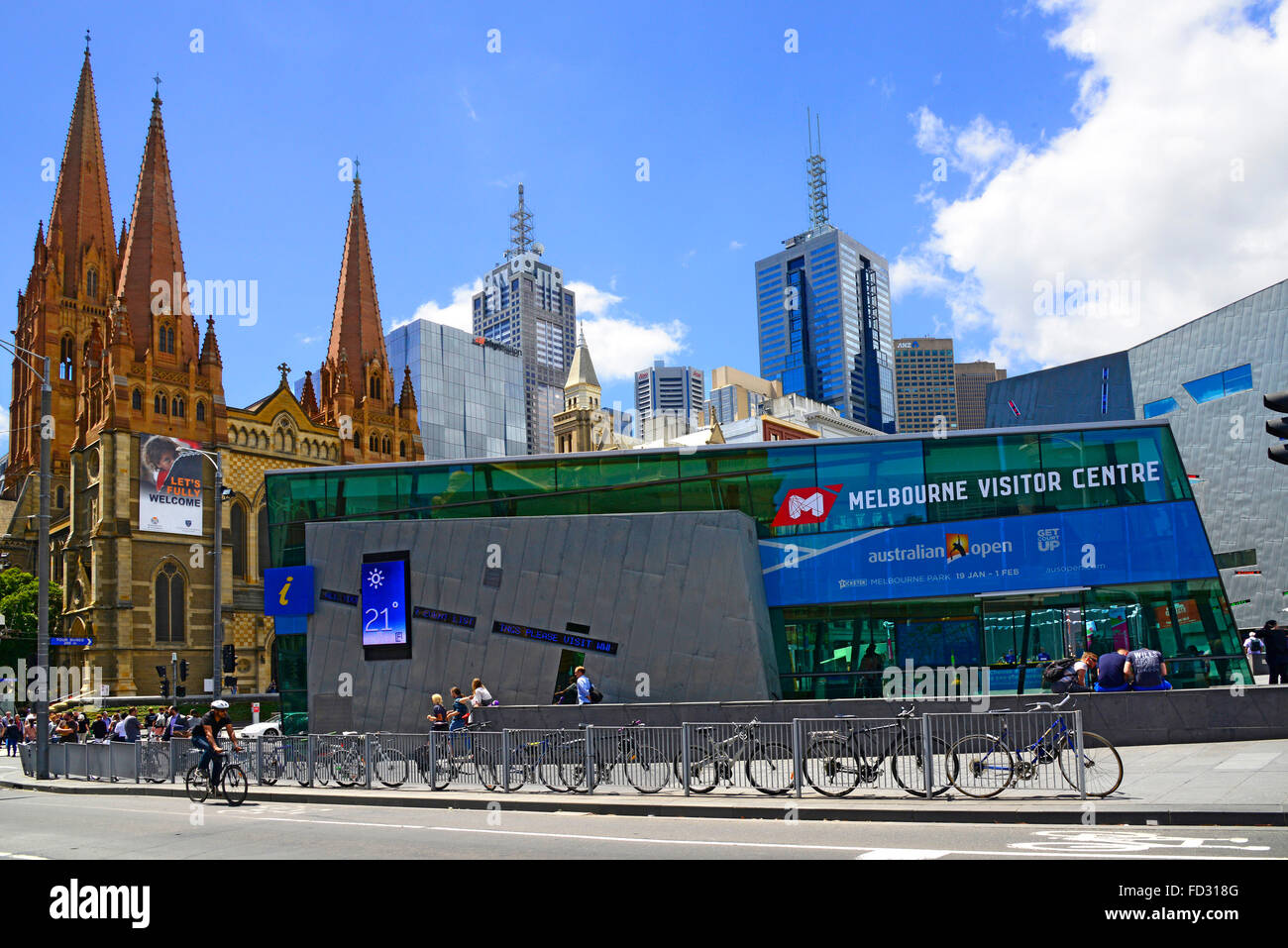Federation Square Visitor Centre Melbourne Australia Victoria Coastal ...