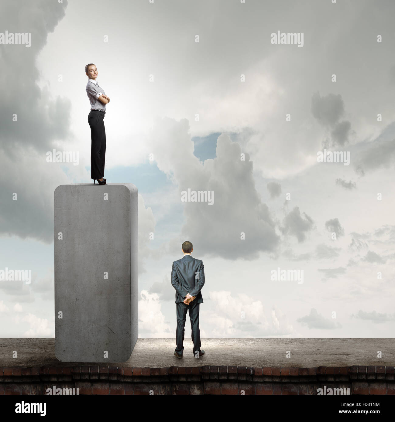 Big Bossy Businessman Looking Down High Resolution Stock Photography ...
