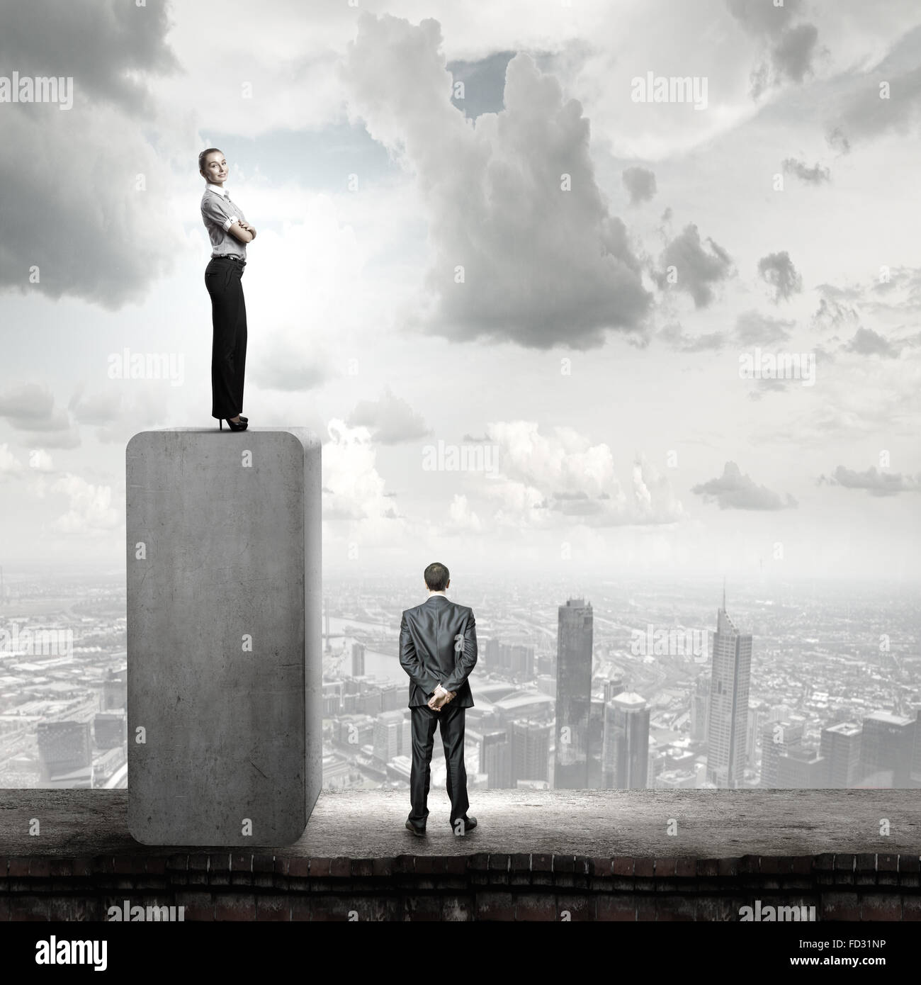 Big Bossy Businessman Looking Down High Resolution Stock Photography ...