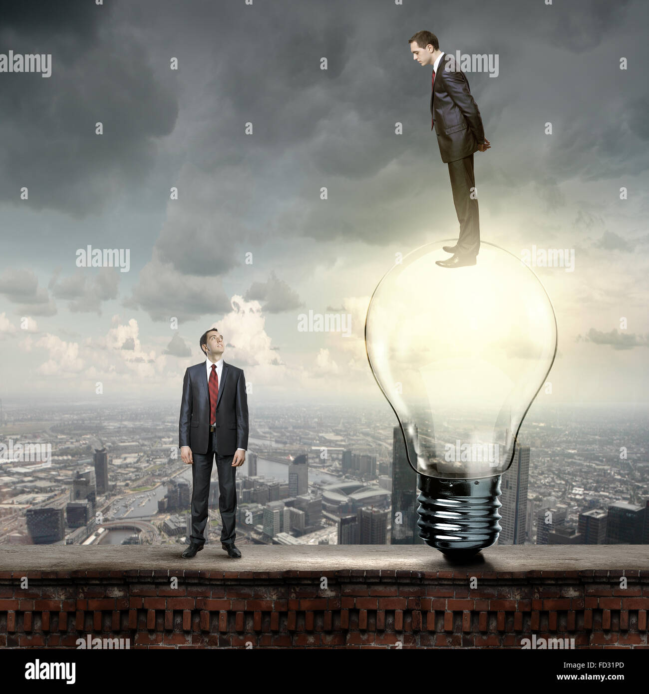 Big Bossy Businessman Looking Down High Resolution Stock Photography ...