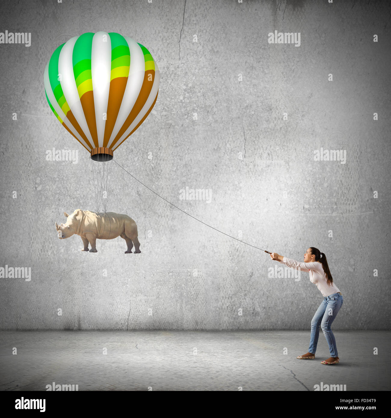 Dream rhino hi-res stock photography and images - Alamy