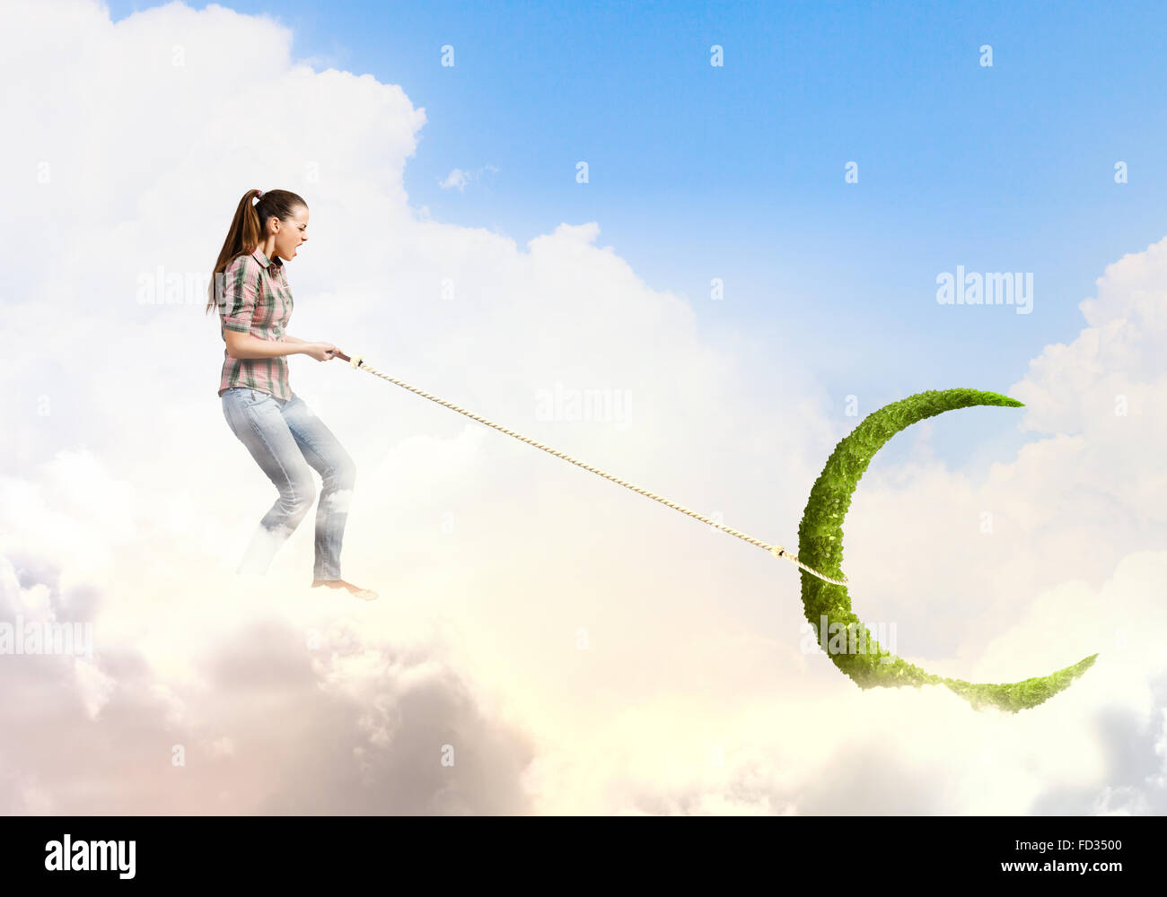 Catching the moon hi-res stock photography and images - Alamy