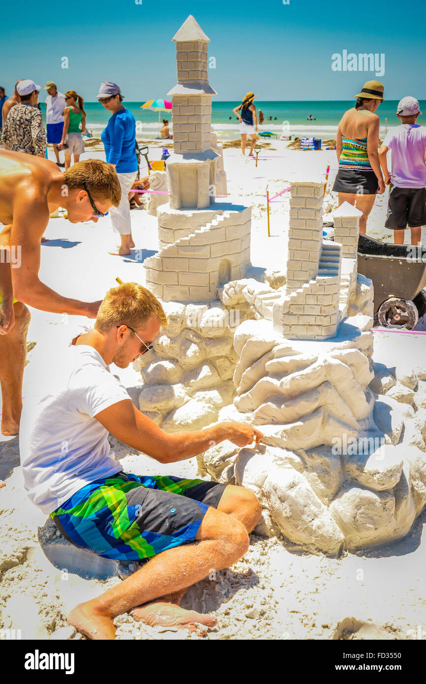 Florida beach resort sandcastle hi-res stock photography and images - Alamy